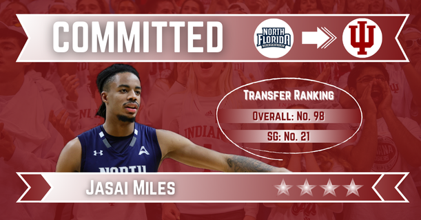 Transfer portal: Indiana lands 6-foot-6 shooting guard Jasai Miles from ...