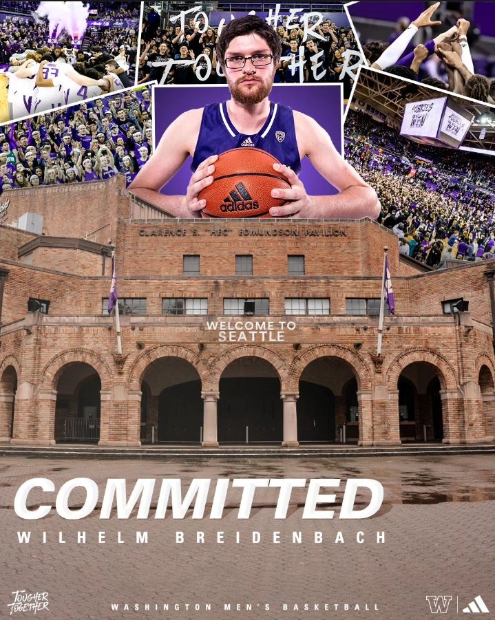 Former Nebraska Forward Wilhelm Breidenbach Verbally Commits to Washington