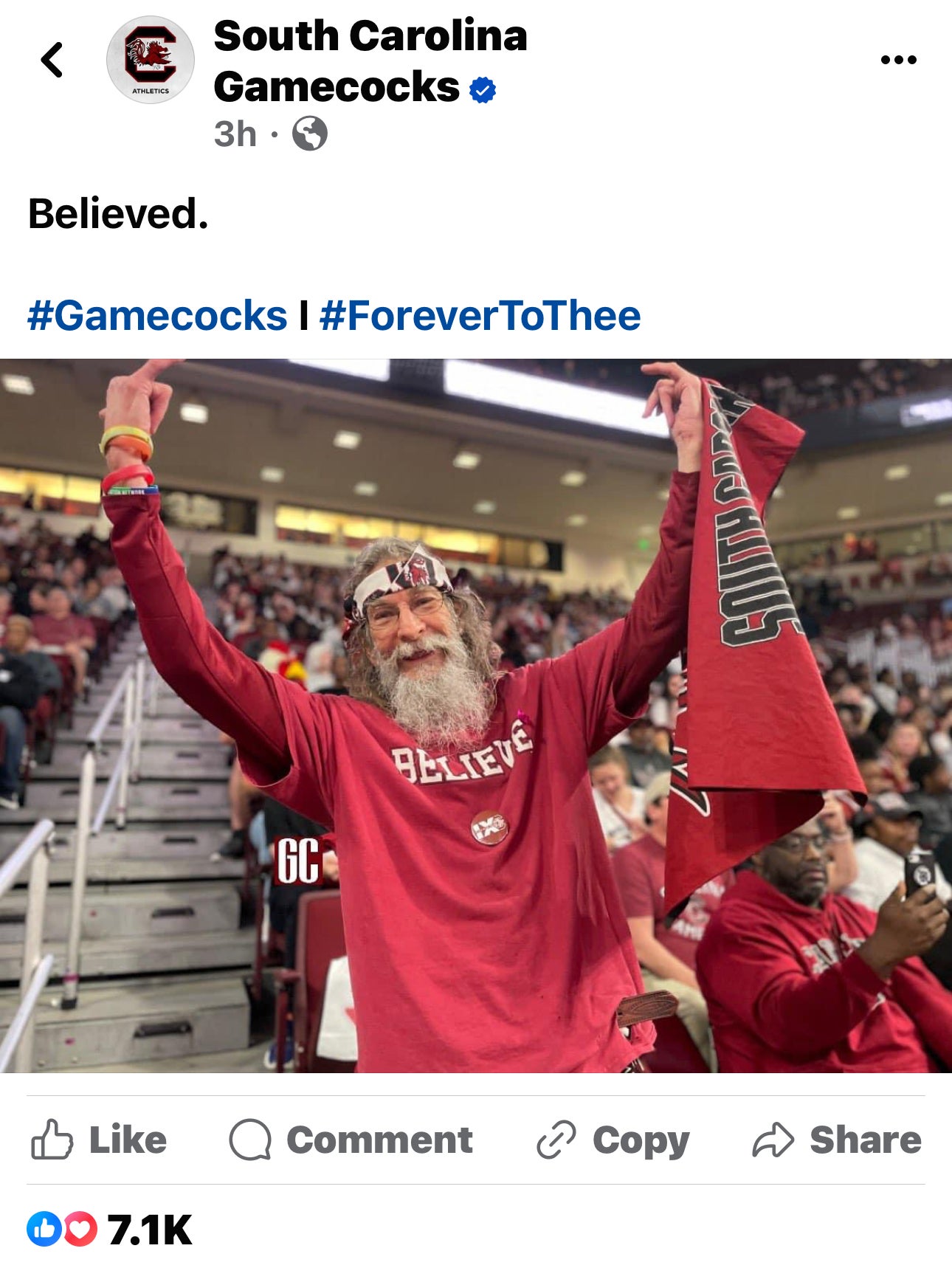 Gamecock / Baseline Jesus Tribute by USC Athletics