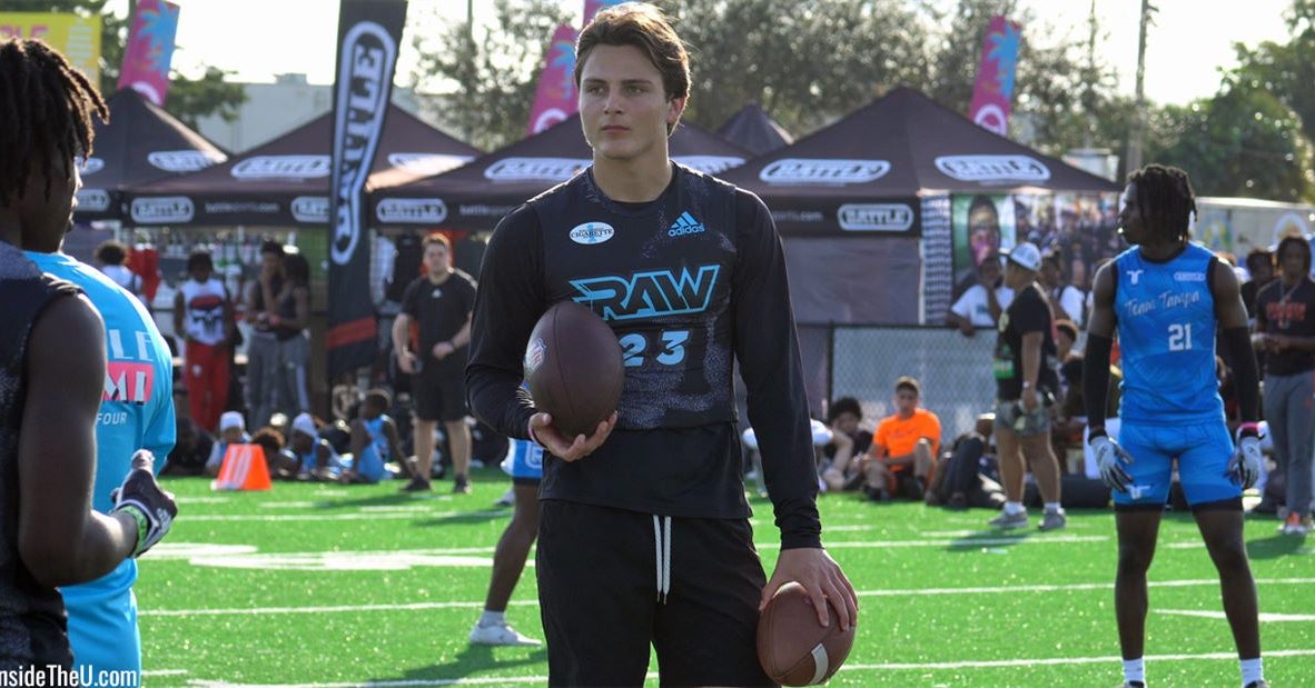 VIDEO: 2024 QB Julian Sayin at Battle Miami 7v7 Tournament