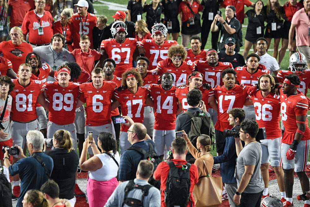 Sights and Sounds: Buckeyes slam door on Notre Dame in second half for win