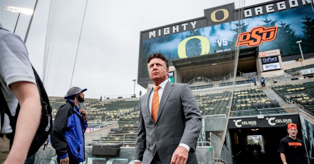 Oklahoma State head coach Mike Gundy's message to the fans: 'Stay with us'