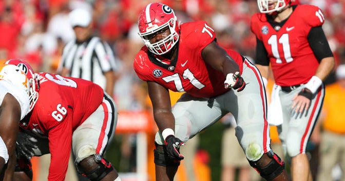 Led by UGA, SEC has NCAA's biggest offensive lines