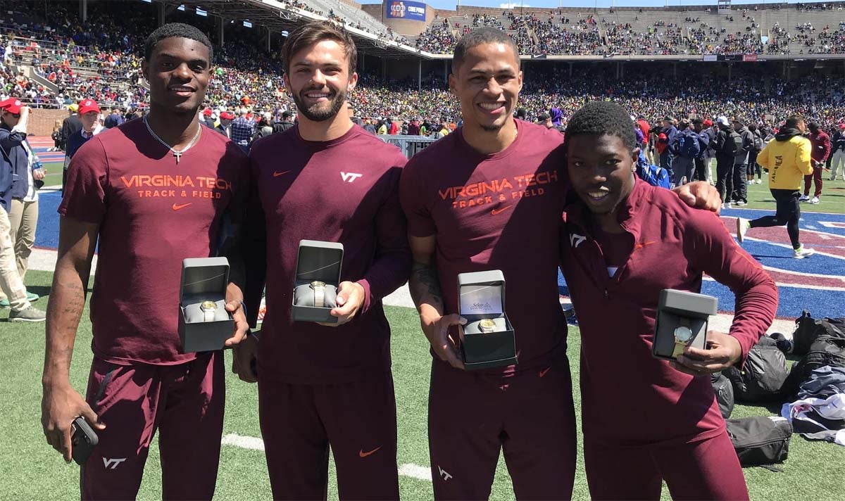 Beck sets a new PR in the 100m at the ACC Championships