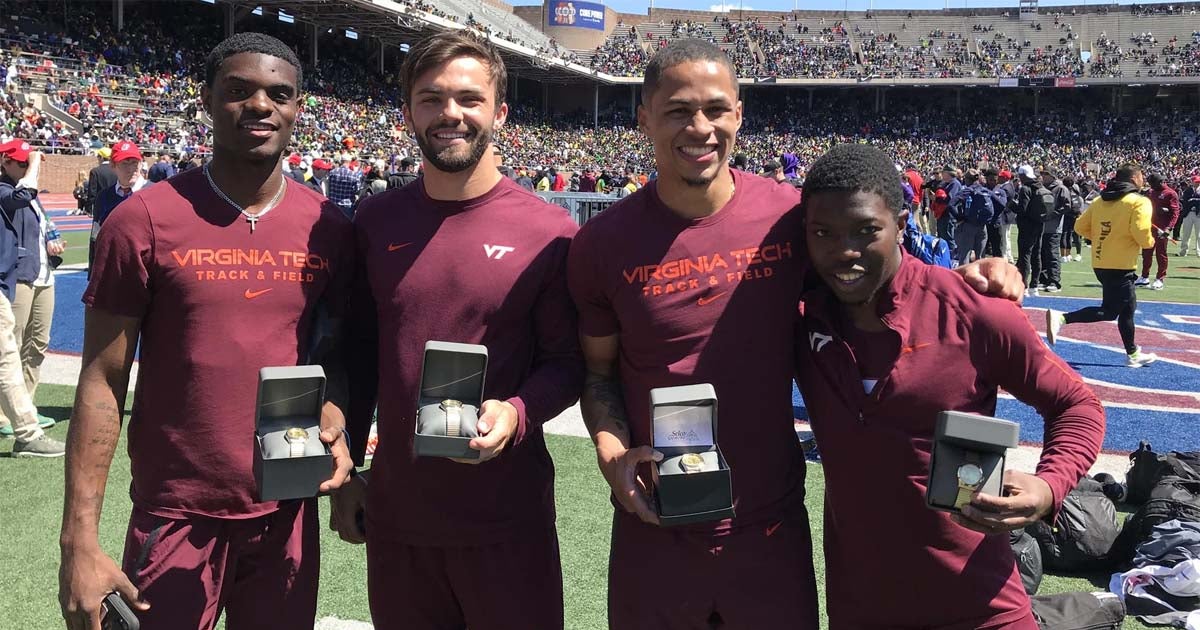 Beck sets a new PR in the 100m at the ACC Championships