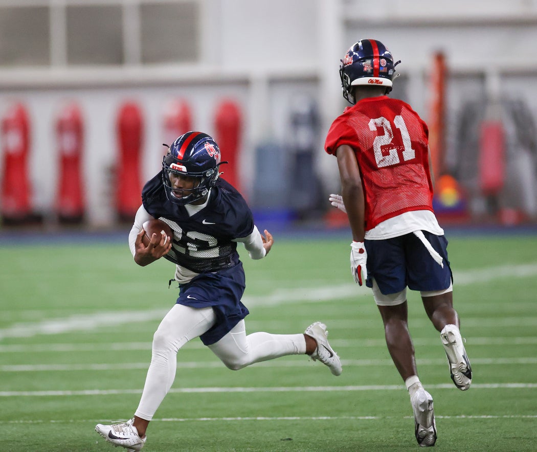 Photos: More sights and scenes from Ole Miss' first practice of spring