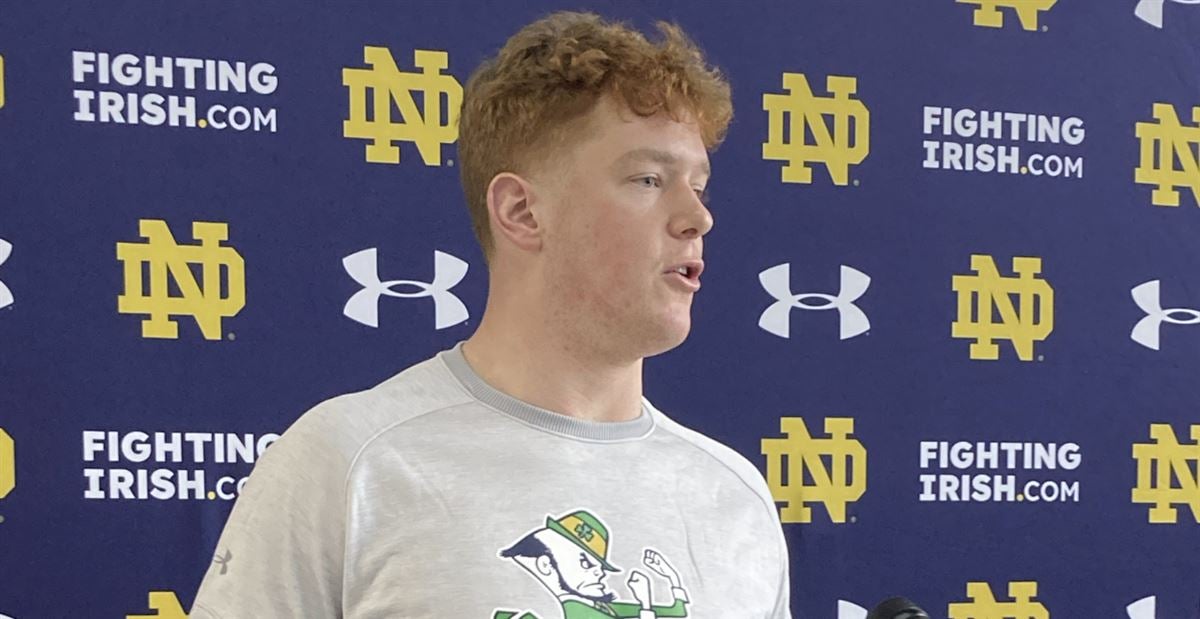 VIDEO: Jack Larsen Has 'Big Shoes to Fill' as Notre Dame Tight End