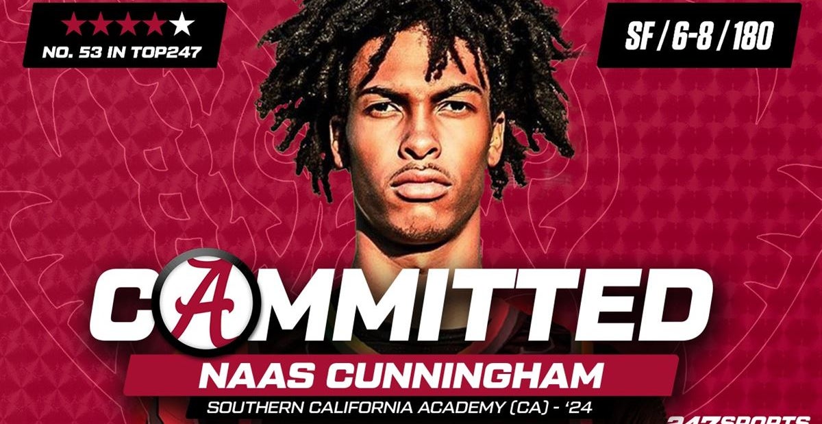 Four-star wing Naas Cunningham commits to Alabama