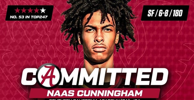 Four-star wing Naas Cunningham commits to Alabama