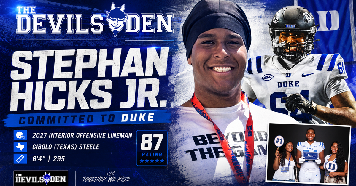 Stephan Hicks Jr. explains why Duke was the right choice