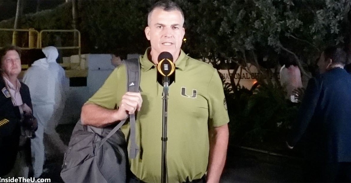 VIDEO: Mario Cristobal interview after arriving at team hotel ahead of ...
