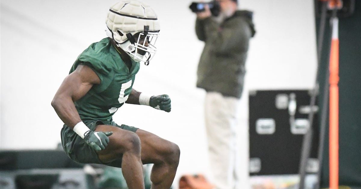 WATCH: UConn transfer RB Nate Carter getting settled at Michigan State