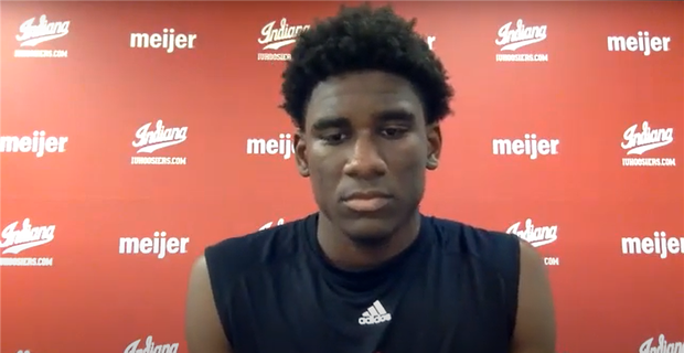 Watch: IU basketball freshman Kaleb Banks discusses summer workouts