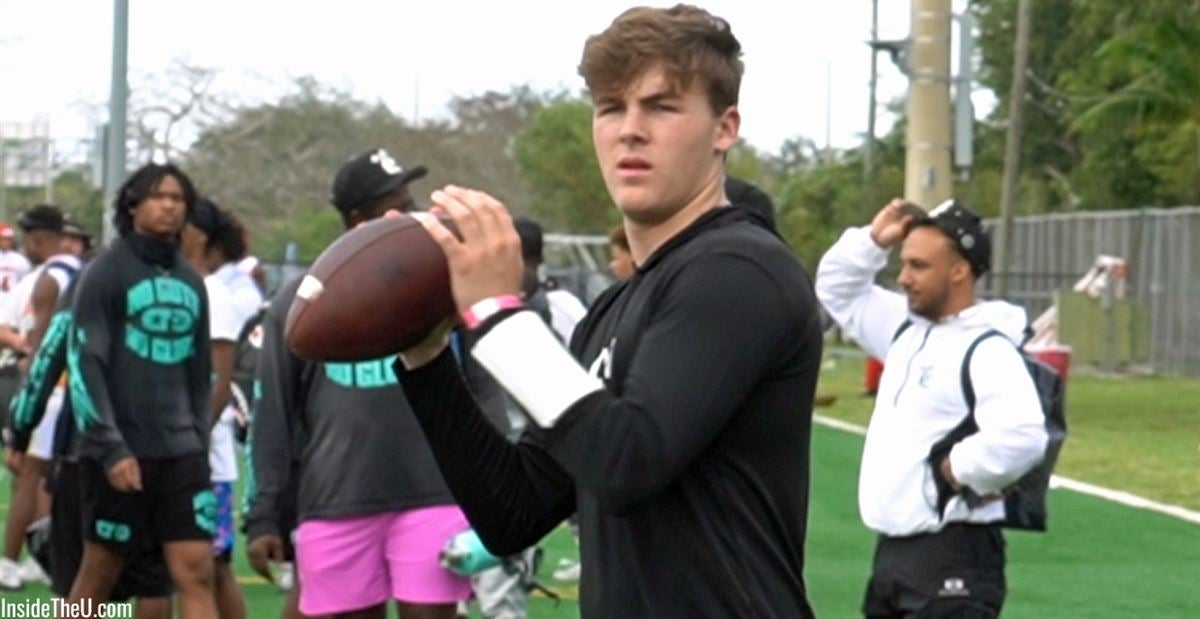 VIDEO: Miami commit QB Luke Nickel at Battle Miami 7v7 Tournament ...