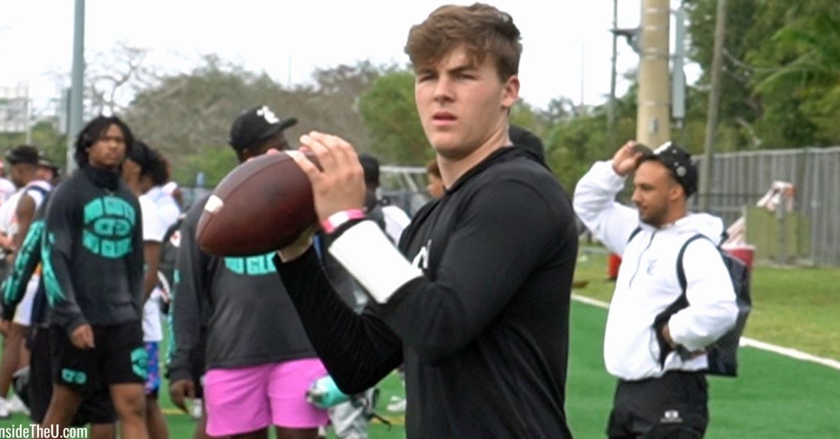 VIDEO: Miami commit QB Luke Nickel at Battle Miami 7v7 Tournament