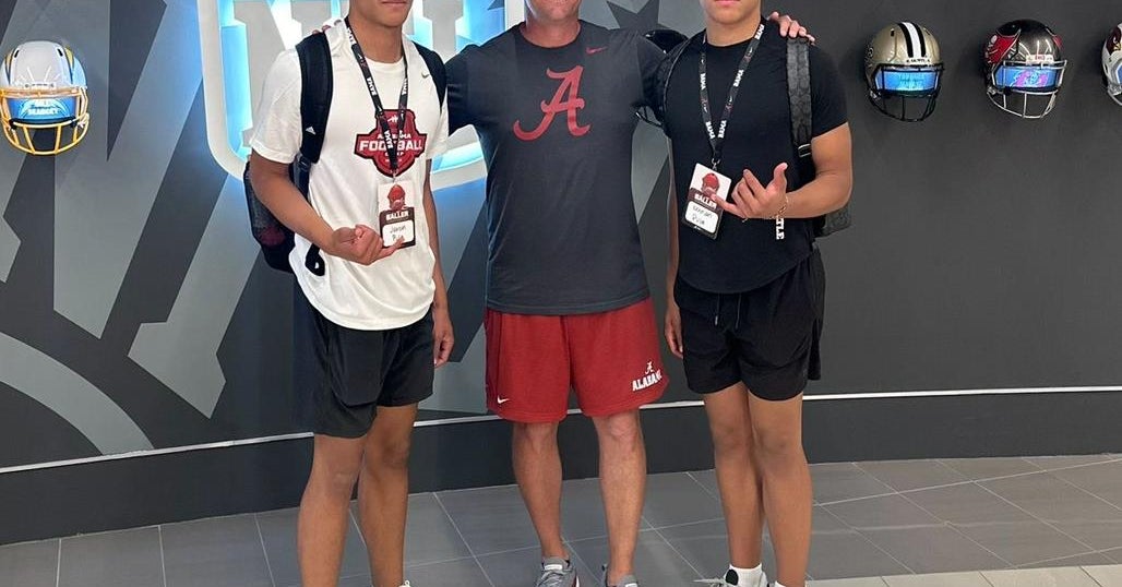 Twin 2026 Provo (UT) receivers talk 'Bama following camp visit, offer