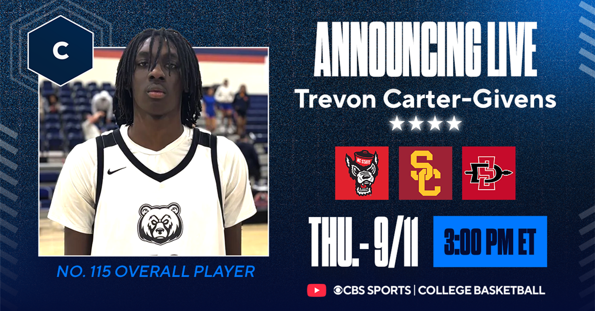 Four-star C Trevon Carter-Givens set to announce college decision ...