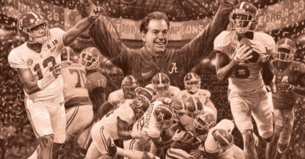 Daniel Moore releases preliminary sketch of Alabama championship