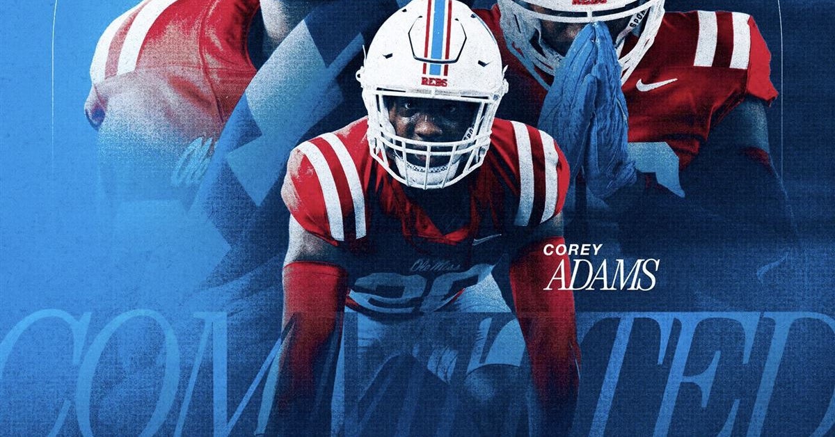 Three-star DL Corey Adams Jr. latest to commit to Ole Miss’ 2025 class