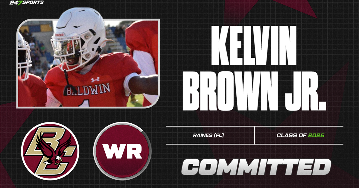 WR Kelvin Brown Jr commits to Boston College