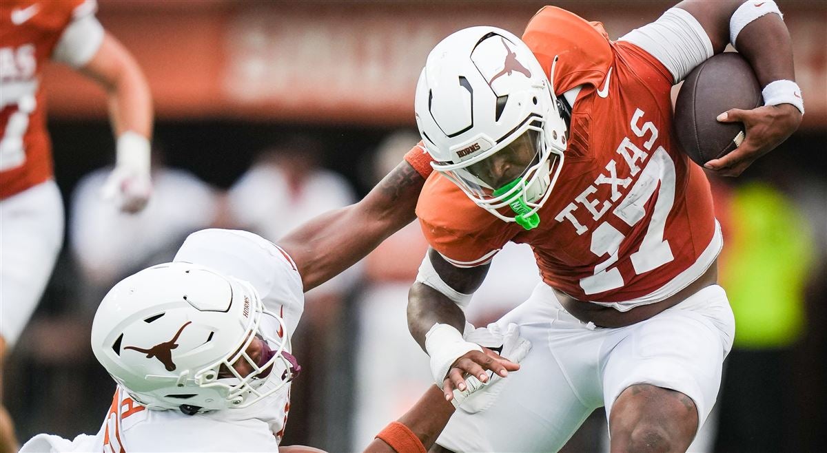 Exciting Texas spring game comes down to final play with Orange beating ...