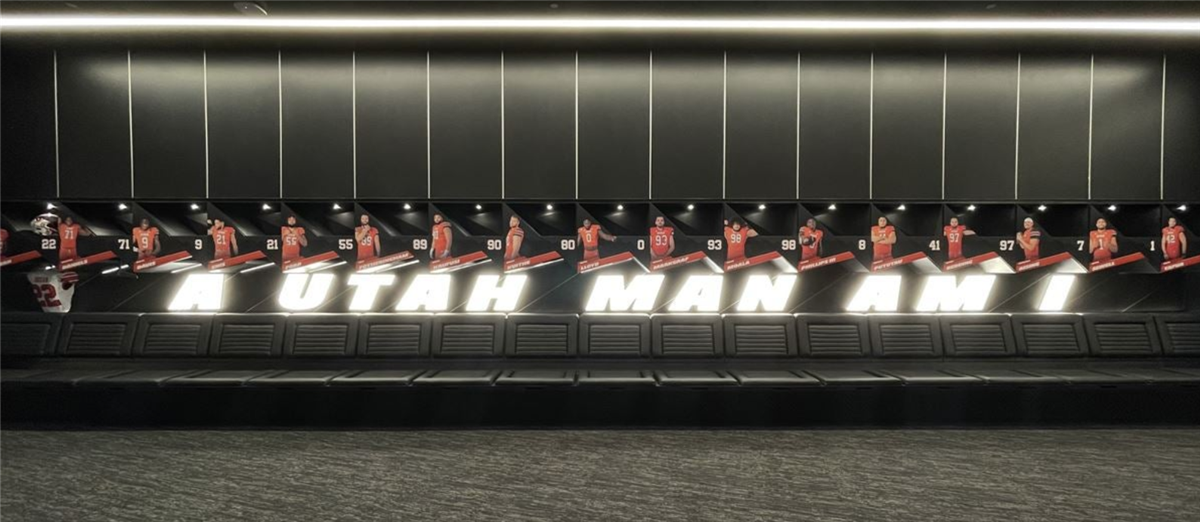 Brand new locker rooms are an exciting new addition for Utah football