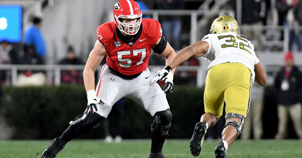Georgia's Monroe Freeling named the No. 9 OT for the 2026 NFL Draft by ...