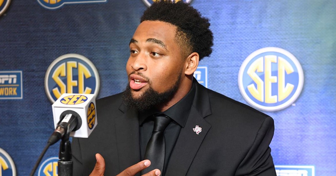 Texas A&M guard Layden Robinson on the Lombardi Award watch list