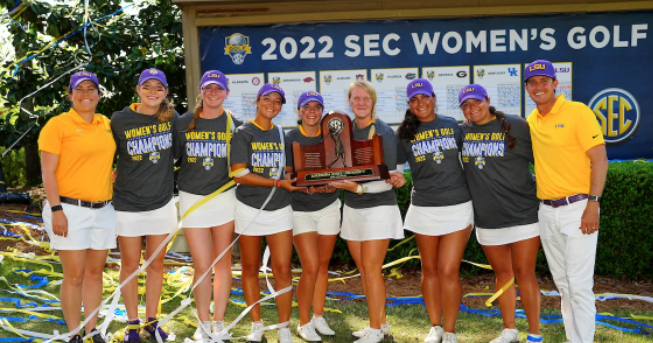 LSU women's golf wins first SEC crown in 30 years