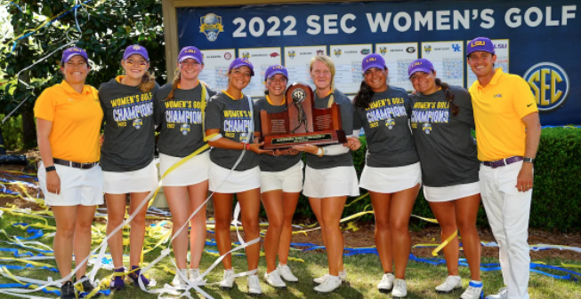 LSU women's golf wins first SEC crown in 30 years