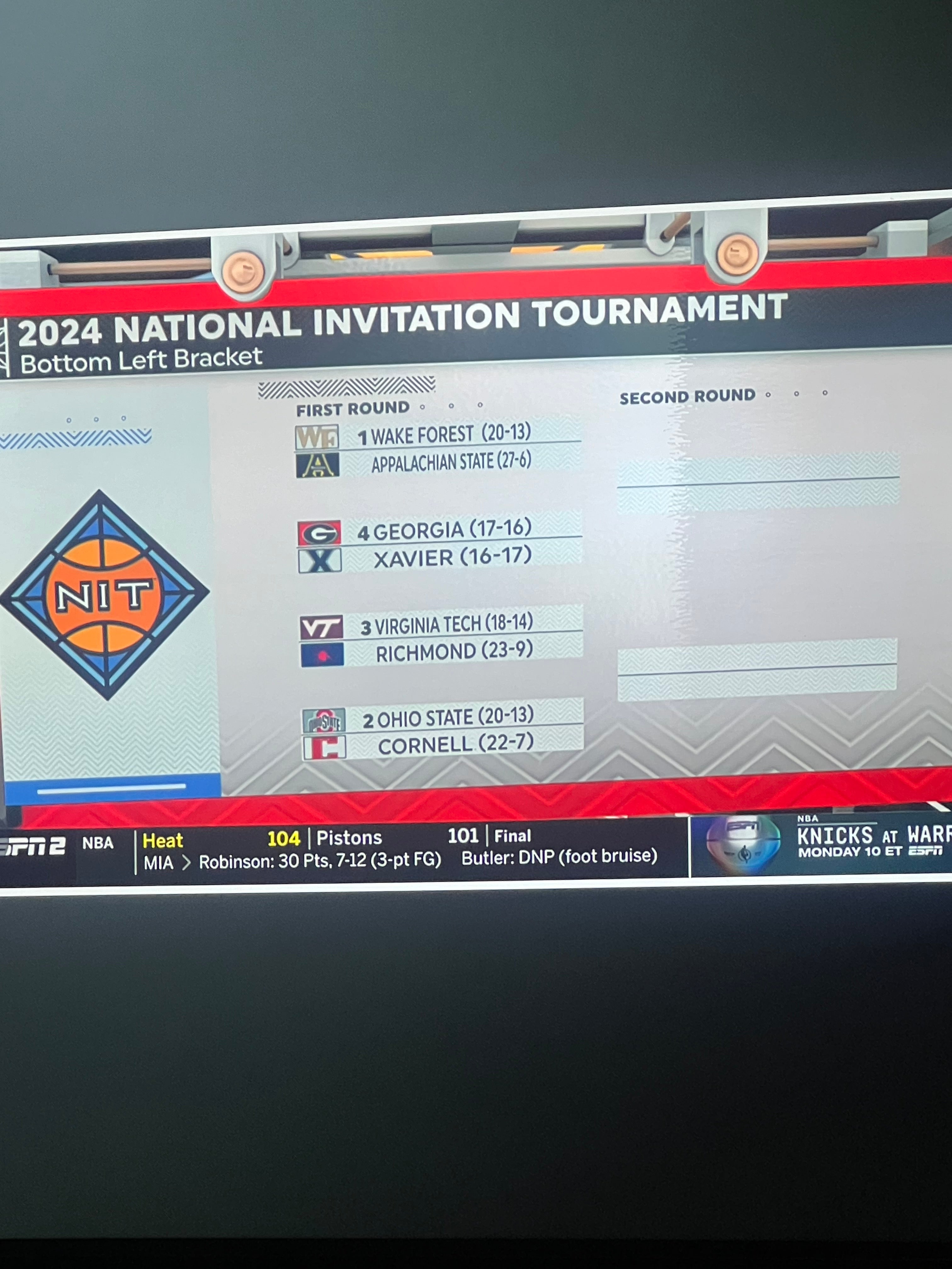 Decline NIT (Memphis/Indiana/Ole Miss/Wash/St John’s opt out)