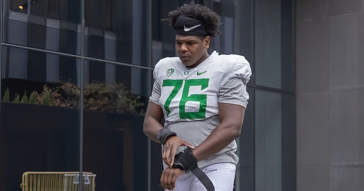Everything OL Josh Conerly Jr. said after Oregon's seventh spring practice