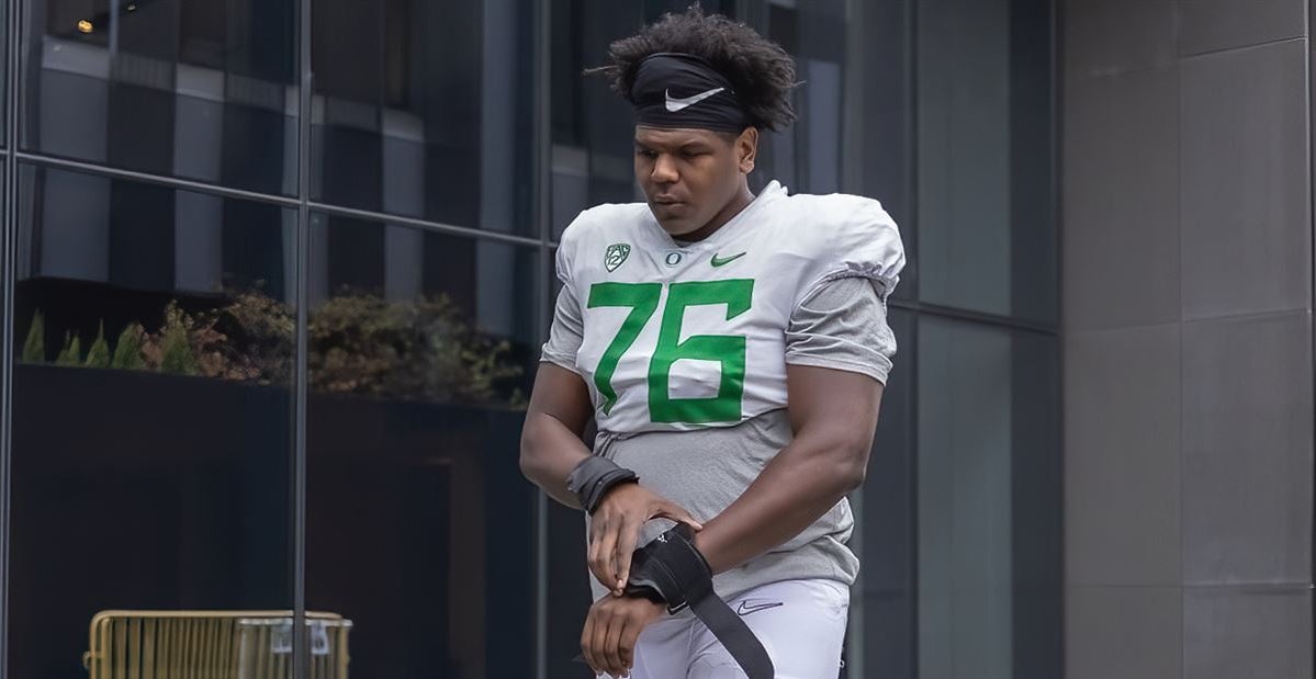 Everything OL Josh Conerly Jr. said after Oregon's seventh spring practice