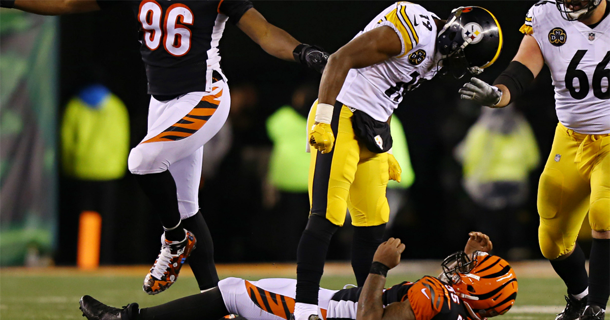 JuJu continues to celebrate his hit on Vontaze Burfict