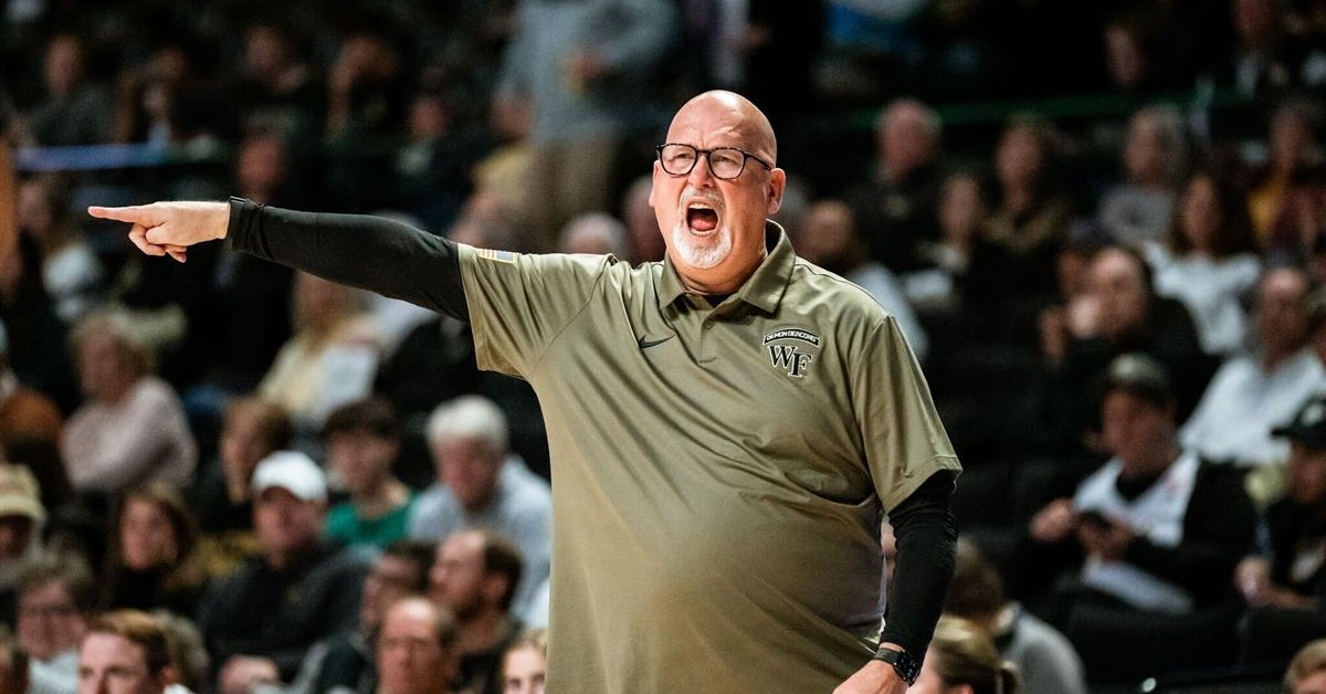 Wake Forest Basketball coach Steve Forbes post-USC Upstate press ...