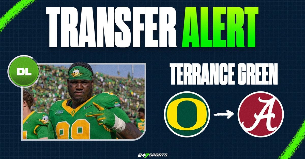 6-foot-5, 330 pound Oregon DL Terrance Green transfers to Alabama with ...