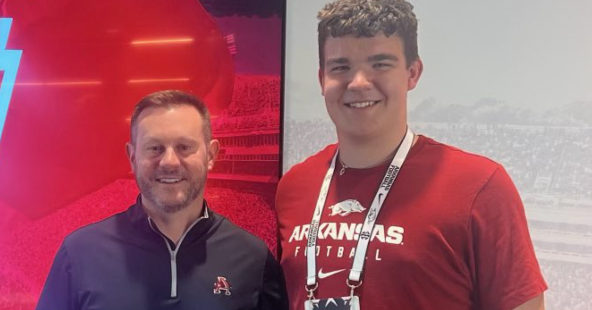 2028 OL Reece Wilmes recaps Arkansas spring scrimmage