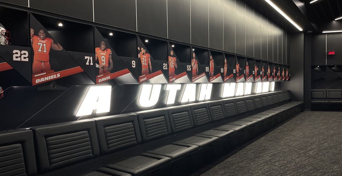 Brand new locker rooms are an exciting new addition for Utah football