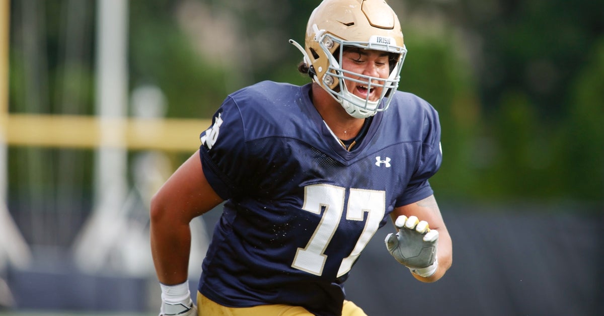 Notre Dame Reserve Offensive Lineman Ty Chan Enters the Transfer Portal