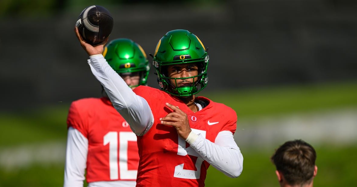 Dante Moore and Austin Novosad share mutual respect amid QB competition