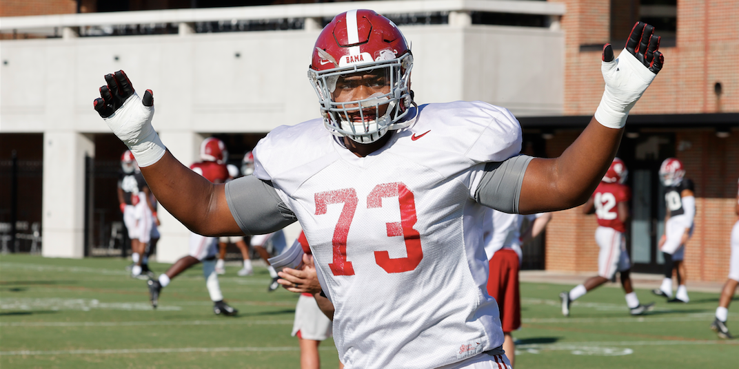Evan Neal ready to earn role as leader of Alabama offensive line