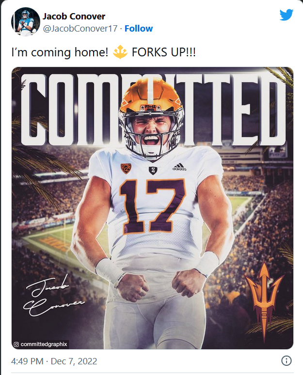 Jacob Conover commits