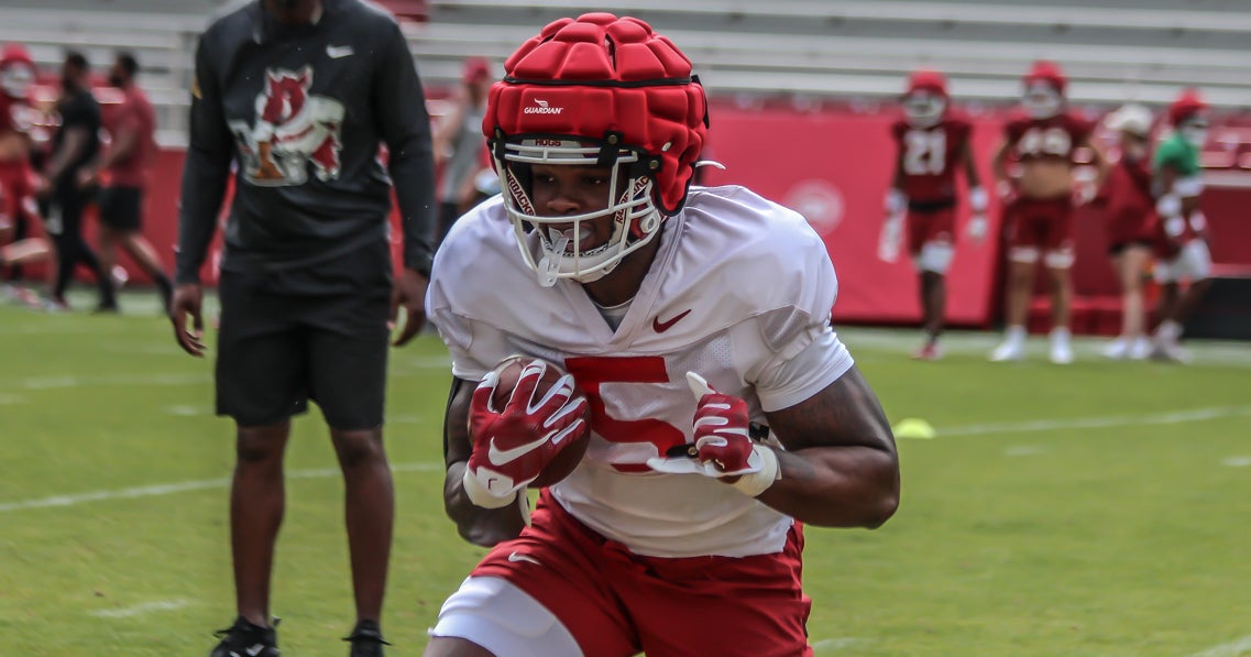 Raheim Sanders standing out in running back room for Arkansas