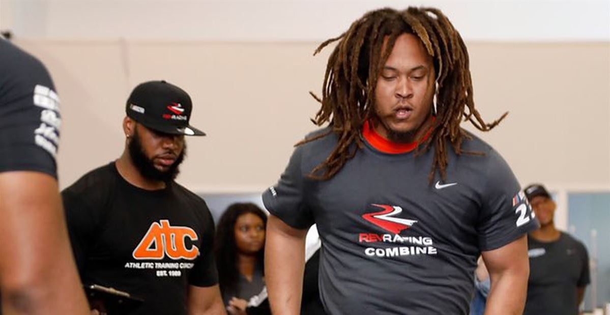 Former Miami LB McCray participates in NASCAR Pit Crew Combine