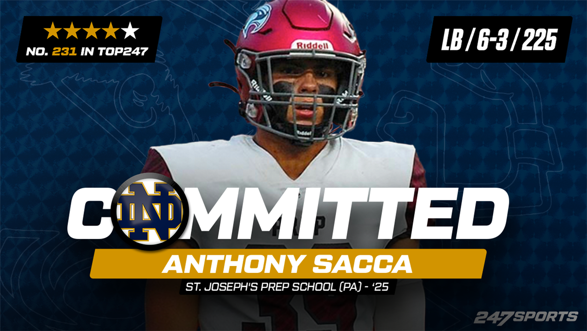 Top247 LB Anthony Sacca commits to Notre Dame - Football Alliance