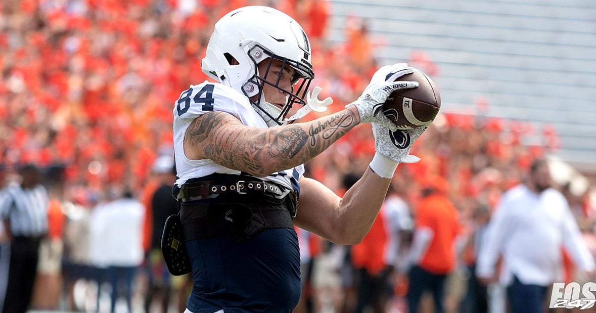 Penn State tight end Theo Johnson makes season debut at Auburn