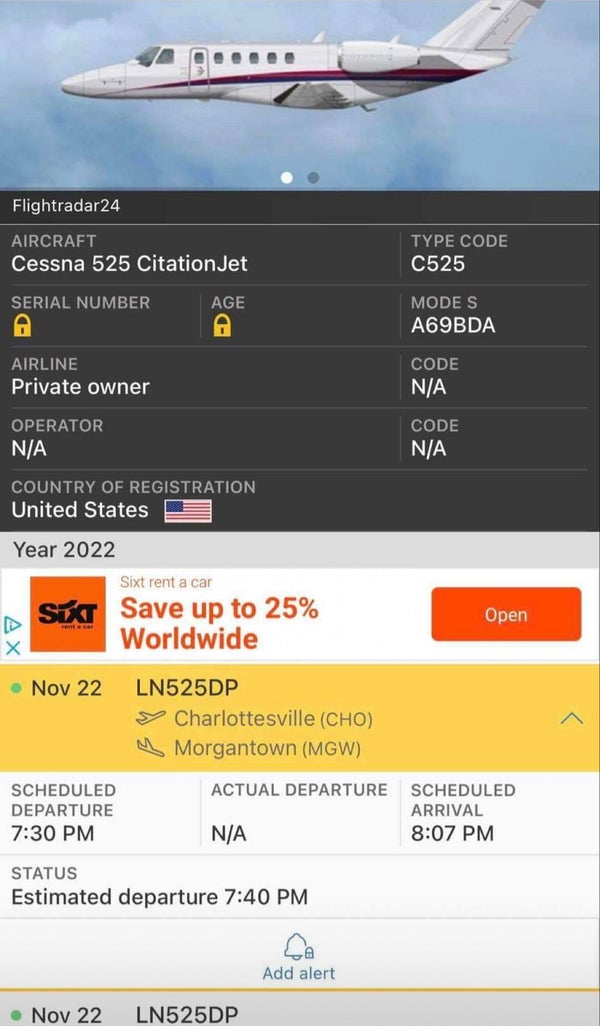 Flight From Lynchburg to Morgantown