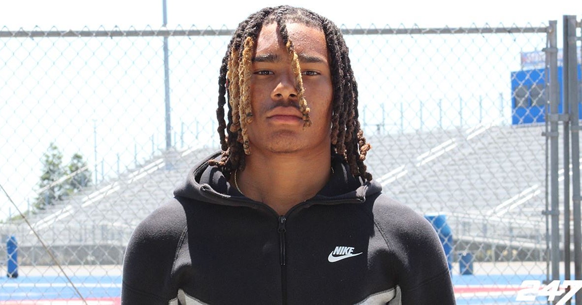 Ole Miss wide receiver commit Jameson Powell has his recruitng hat on