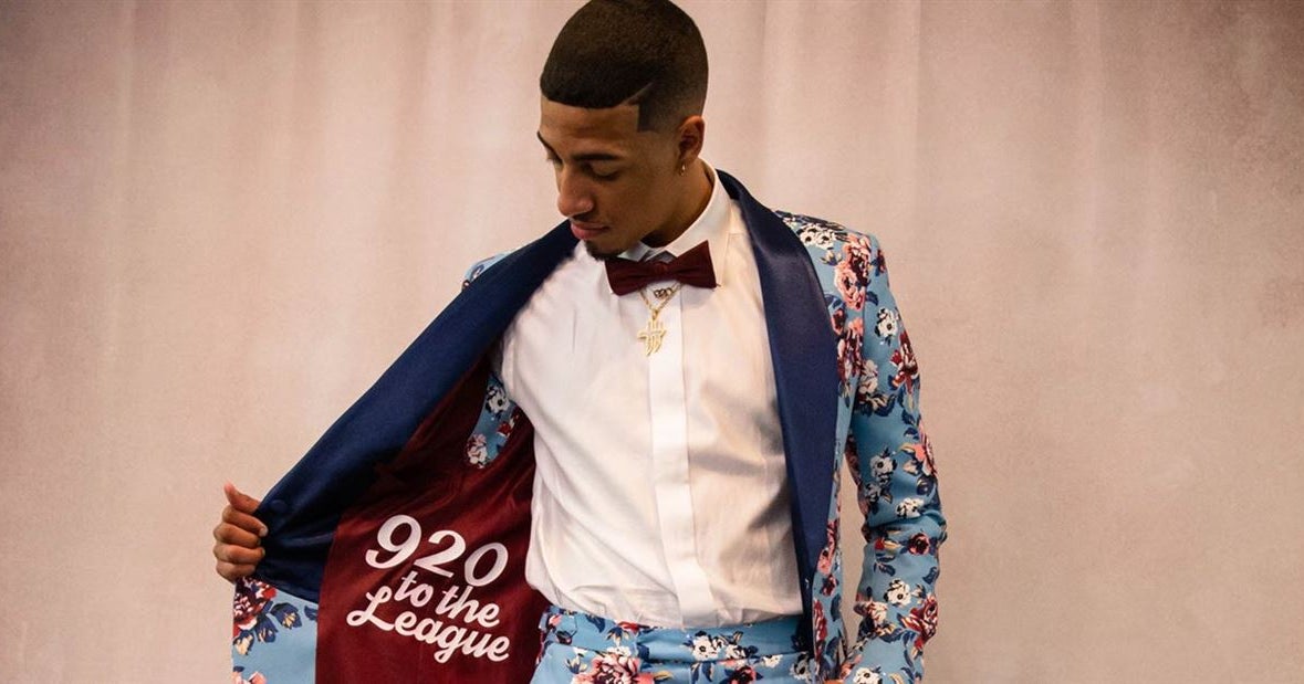 LOOK: Tyrese Haliburton shows off suit for draft night