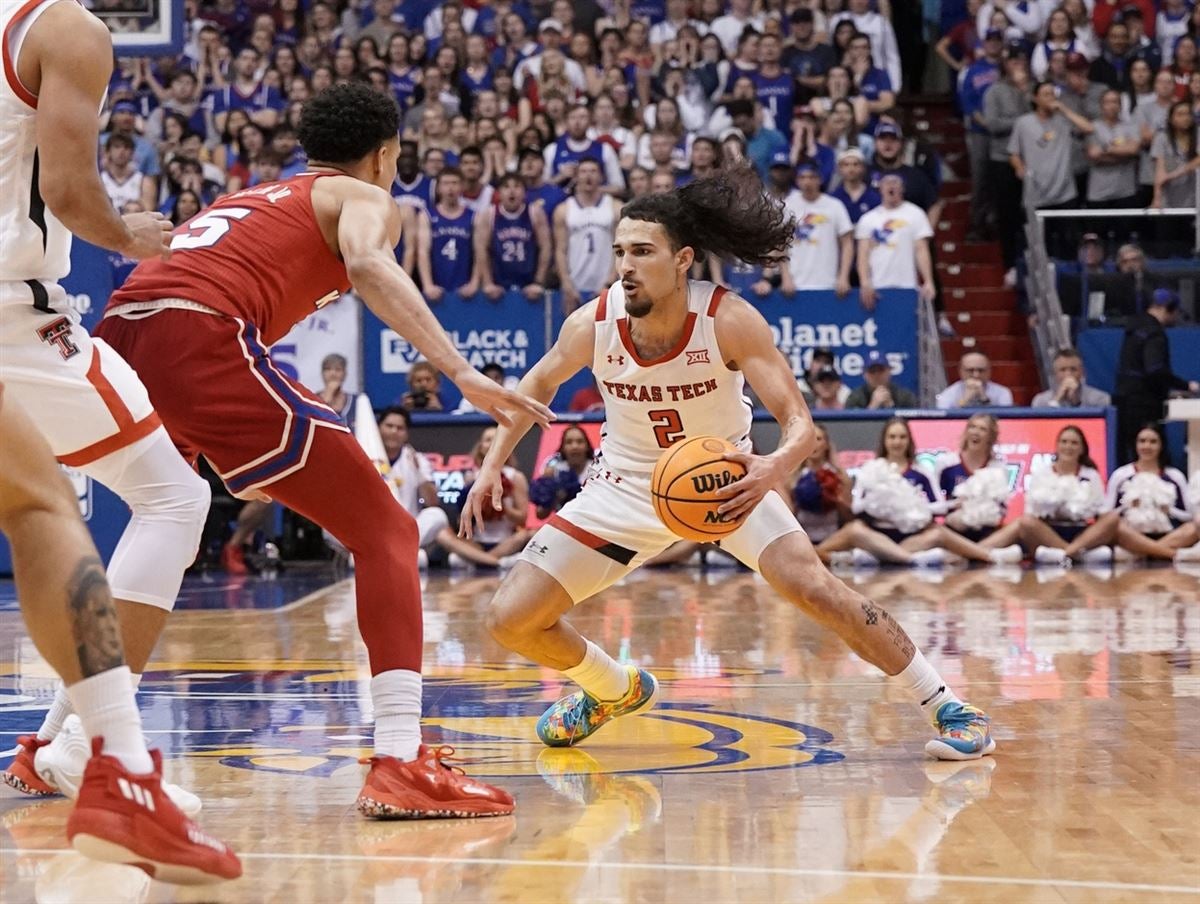 In-game notes from Texas Tech's 67-63 loss at No. 3 Kansas